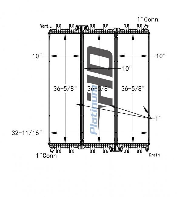 2604297C91, 2604297C92, 261107 INTERNATIONAL PROSTAR RADIATOR ASSEMBLY ...