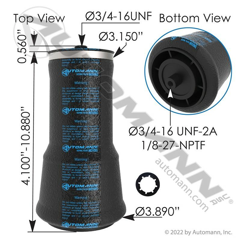 1S6-641 AUTOMANN ABSZ70-641 AIR BAG (SPRING) | Shop Parts | LKQ Heavy Truck