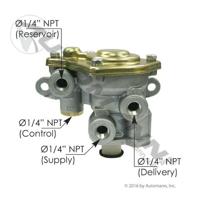 286364 BRAKE PRESSURE RELEASE VALVE AIR | Shop Parts | LKQ Heavy Truck