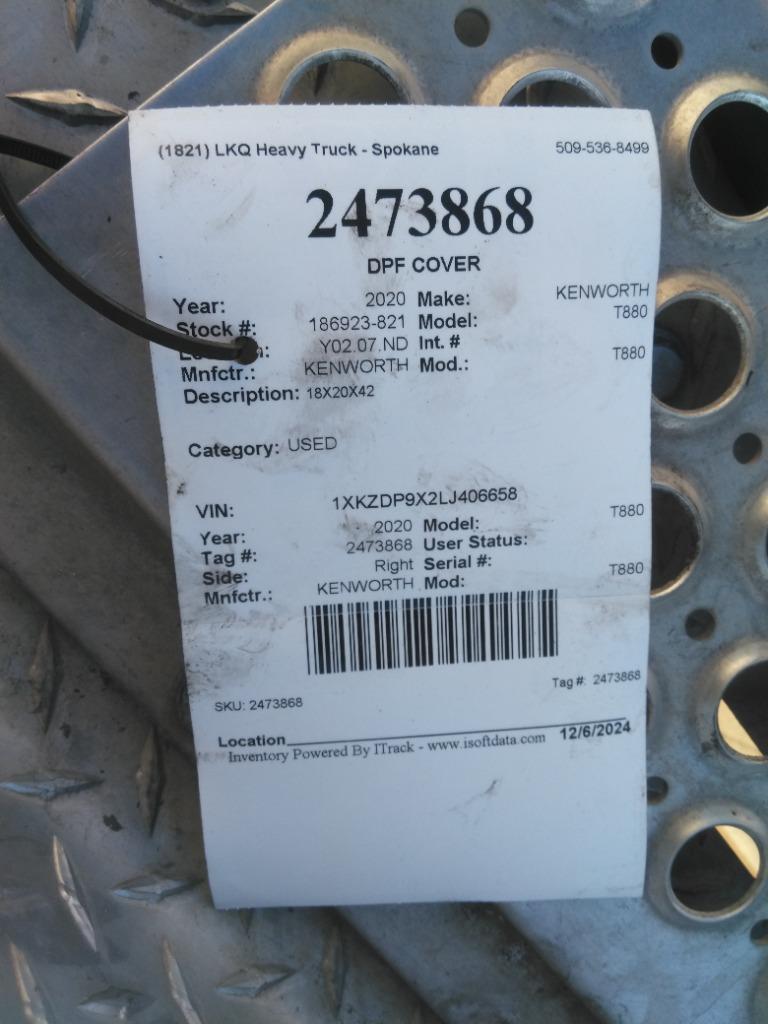 KENWORTH T880 DPF COVER | Shop Parts | LKQ Heavy Truck