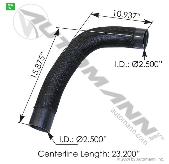3840364C1, 3840364C2, 51546 AUTOMANN INTERNATIONAL RADIATOR PIPE | Shop ...